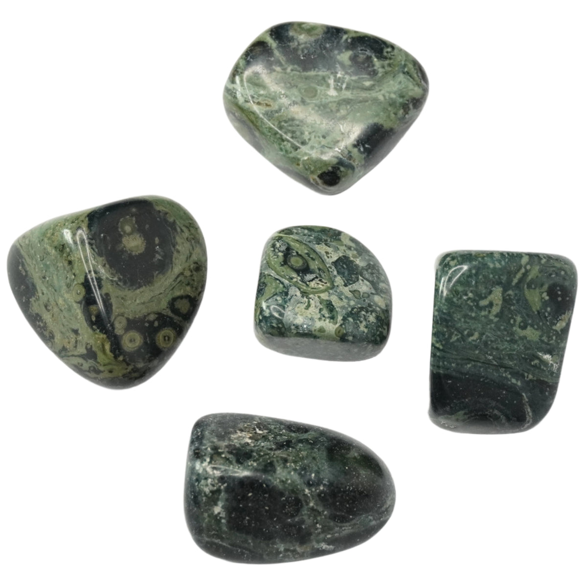 Jasper Green Tumbled Stone – Love Rocks