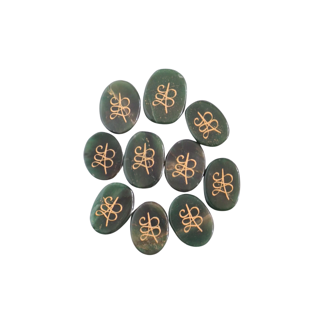 Jade Devic Number Healing Coin – Love Rocks